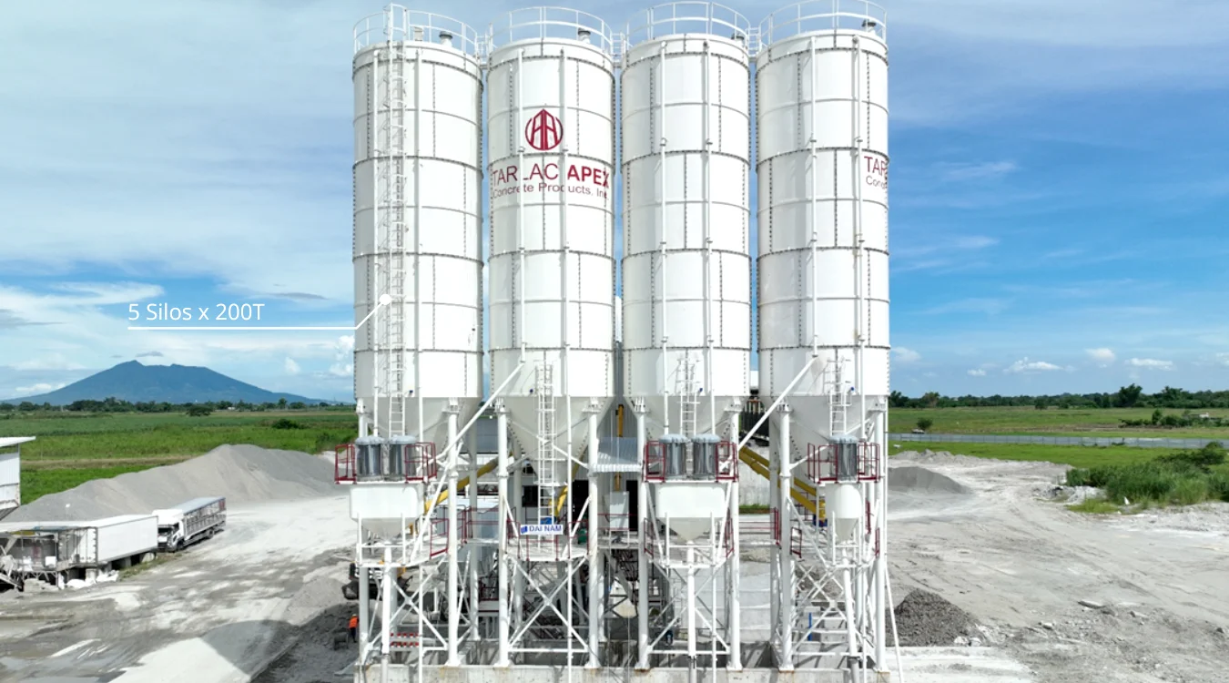 Silo supplier in the Philippines - Dainam Concrete Batching Plant Solutions